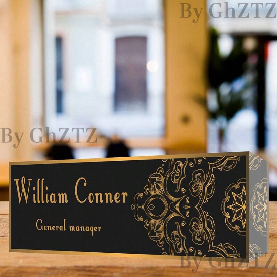 Personalized Desk Name Plate, Custom Acrylic Name Plates For Desks ...