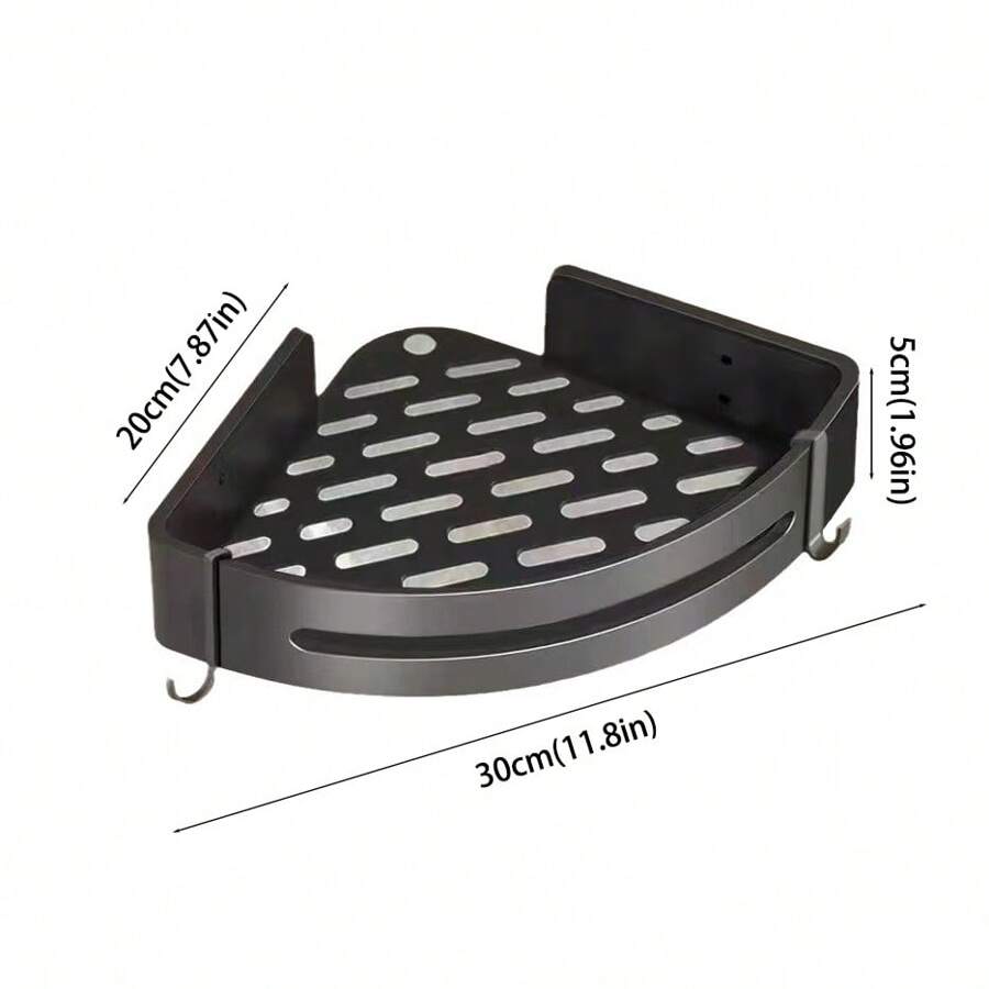 Bathroom Shower Rack Set Of 1, Non Diamond ABS Anti Rust Shower Storage ...