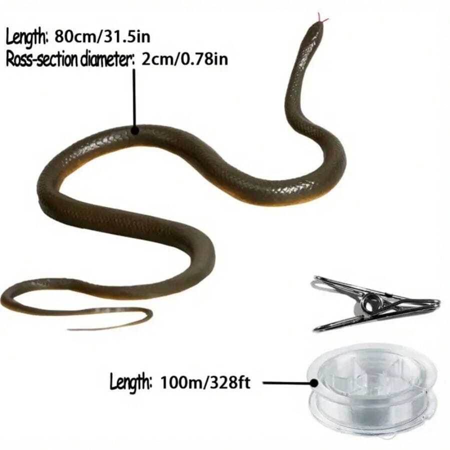 Ultimate Prank Snake Set - Realistic Rubber Snakes With Rulers, Ropes ...