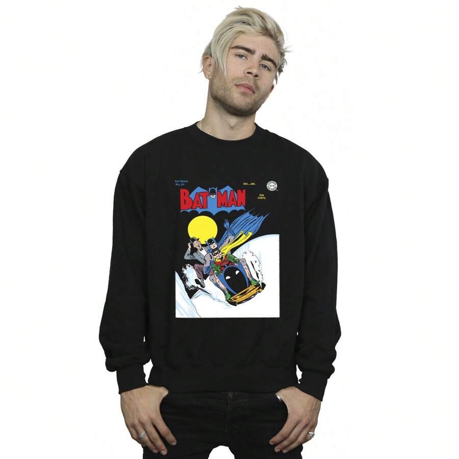DC Comics Mens Batman Snow Mobile Sweatshirt (Black) | SHEIN USA