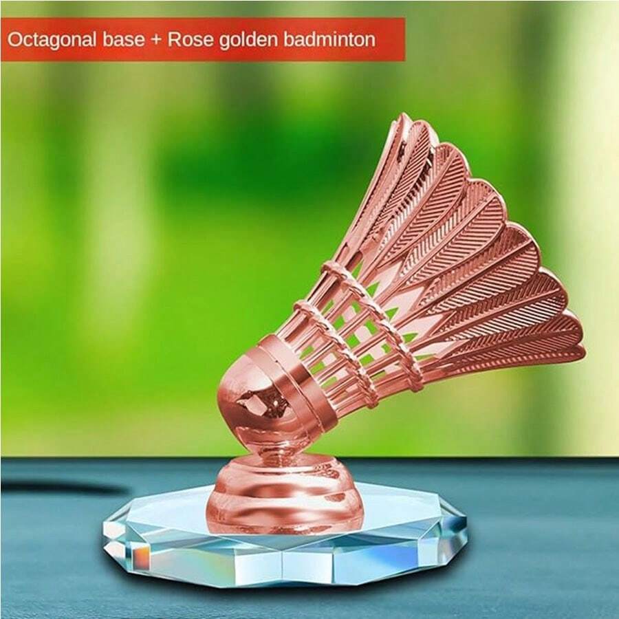 Creative Car Decor Badminton Alloy Figurines, Small Ornaments For ...