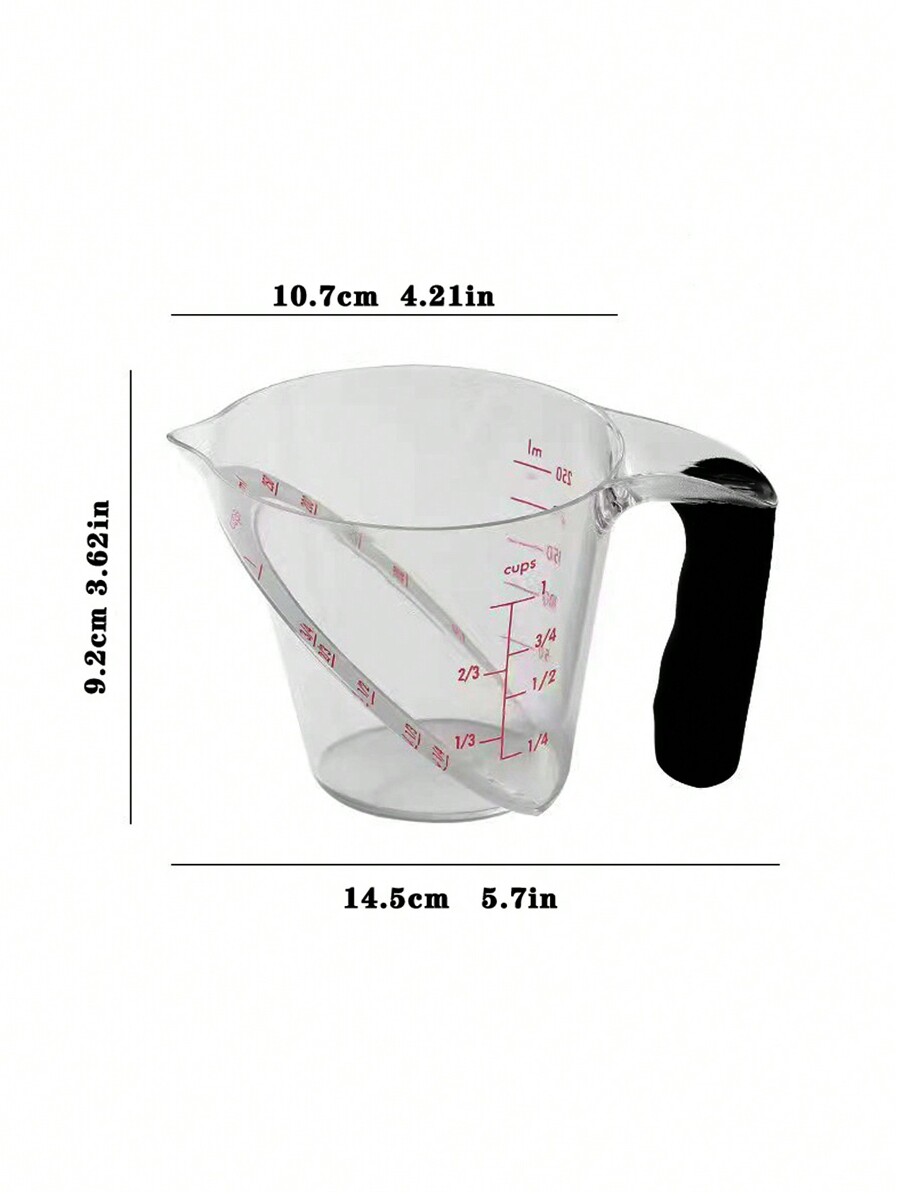 1pc Multi-Angle Clear Measuring Cup With Markings, Household Baking Tool With Standard ...