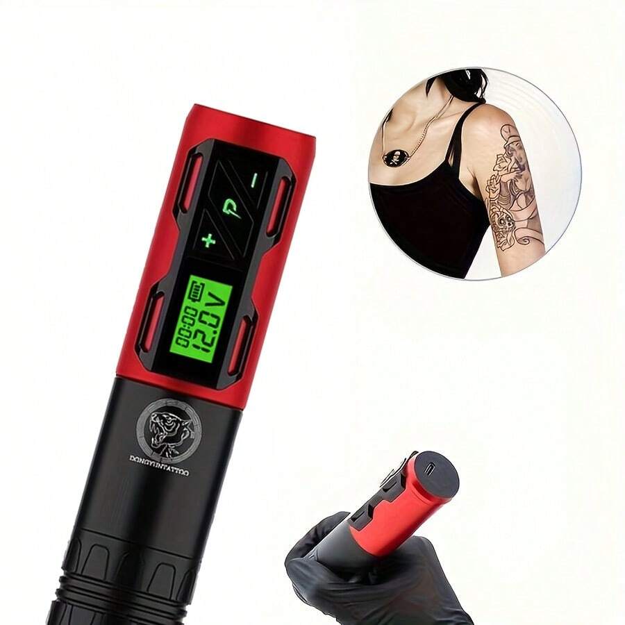 DONGYUNTATTOO Tattoo Kit, Wireless Tattoo Gun Kit Wireless Tattoo ...