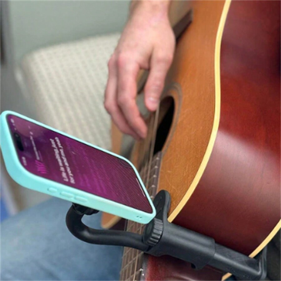 Guitar Phone Holder Acoustic Guitar Ukulele Phone Holder Easy To Carry ...