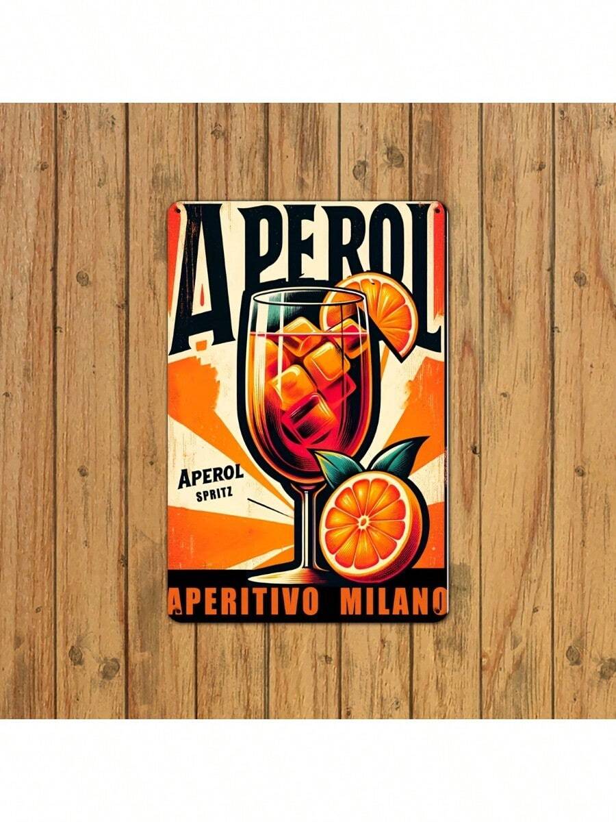 Aperol Spritz Vintage Metal Tin Sign - Milan Italian Kitchen Art, Home ...