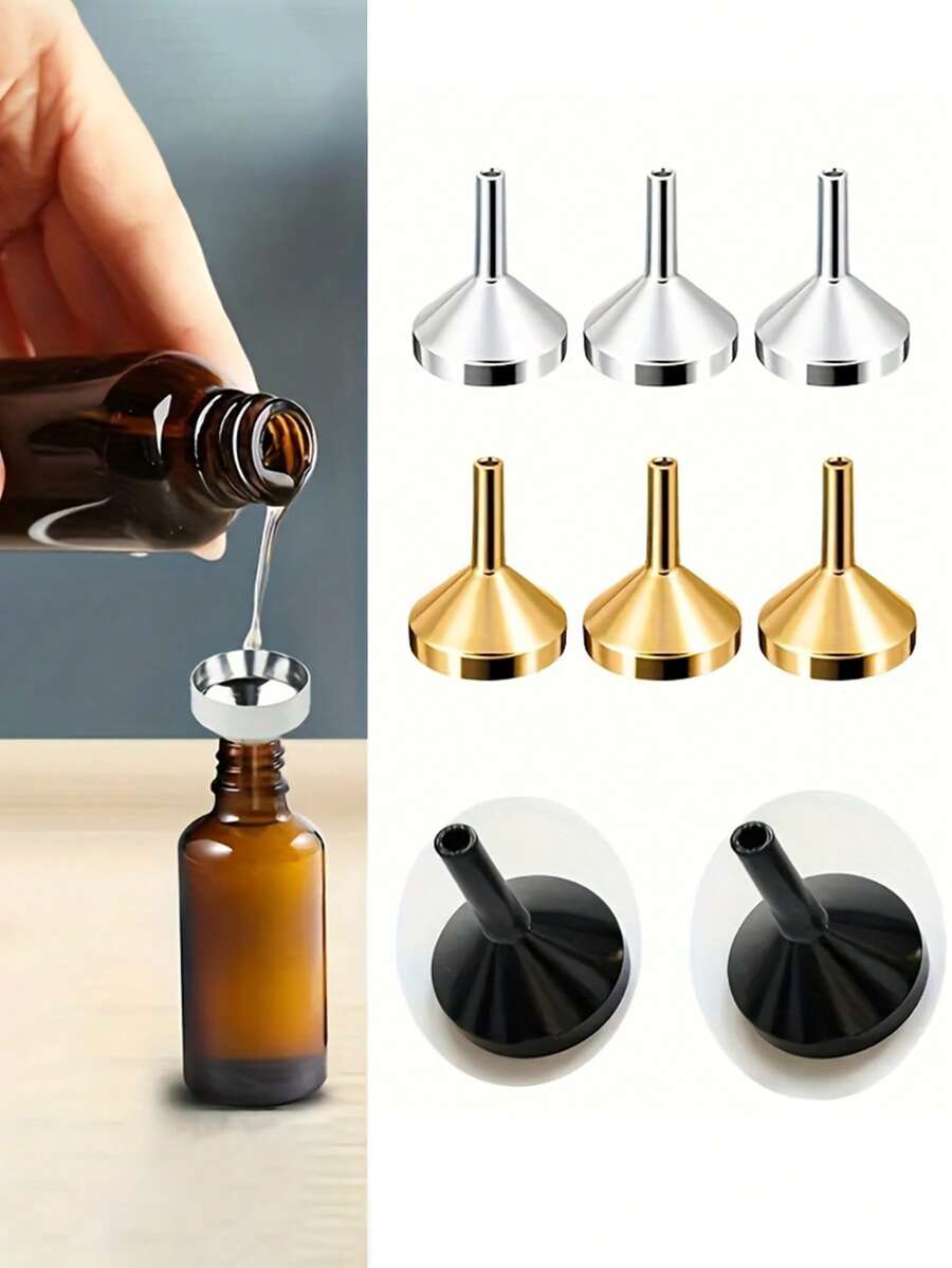 Metal Mini Funnels For Perfume & Essential Oil Transfer - Portable ...