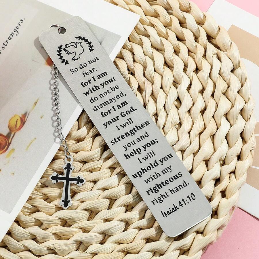Inspirational Stainless Steel Bookmark With Inspirational Bible Verses ...