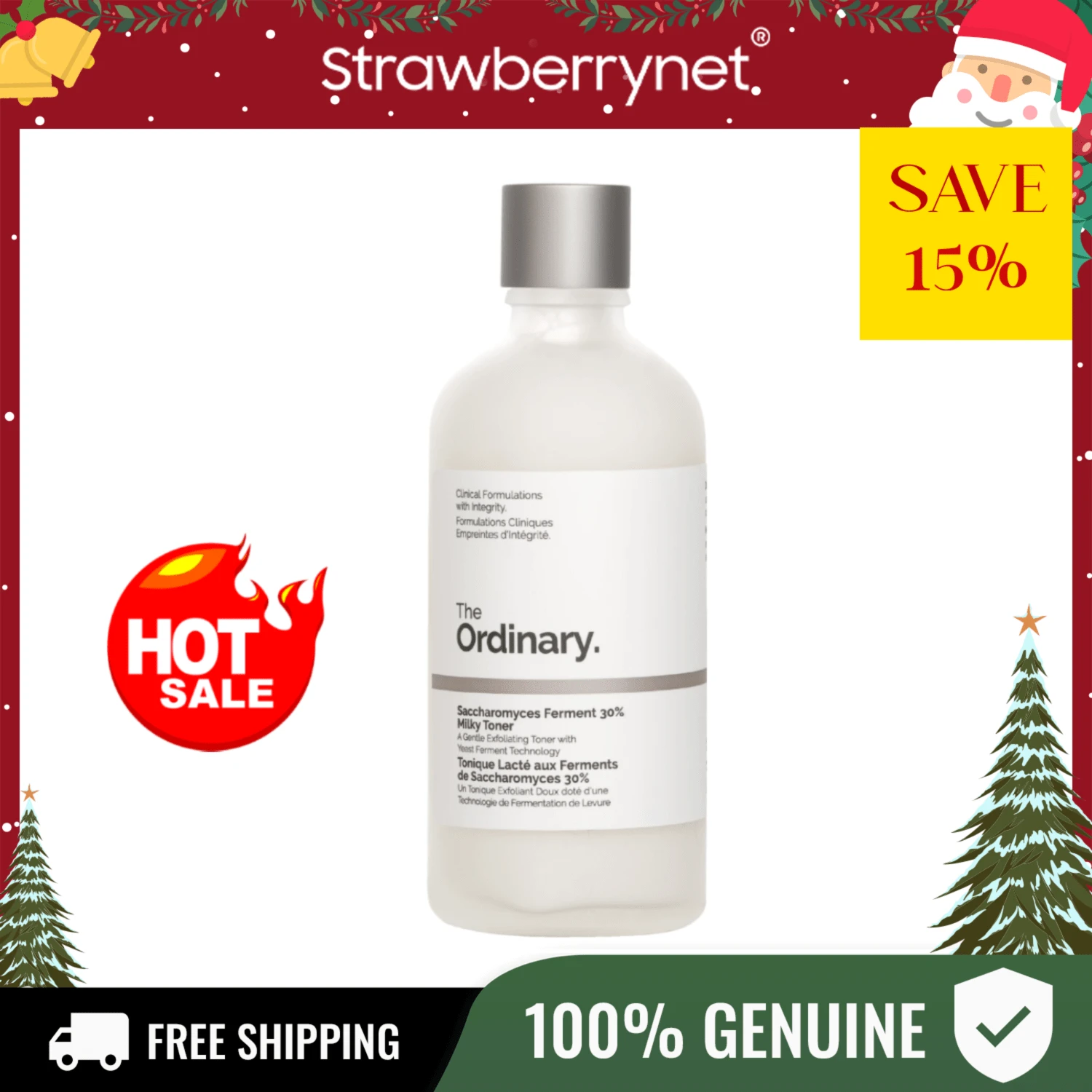 The Ordinary Saccharomyces Ferment 30% Milky Toner 100ml | SHEIN USA