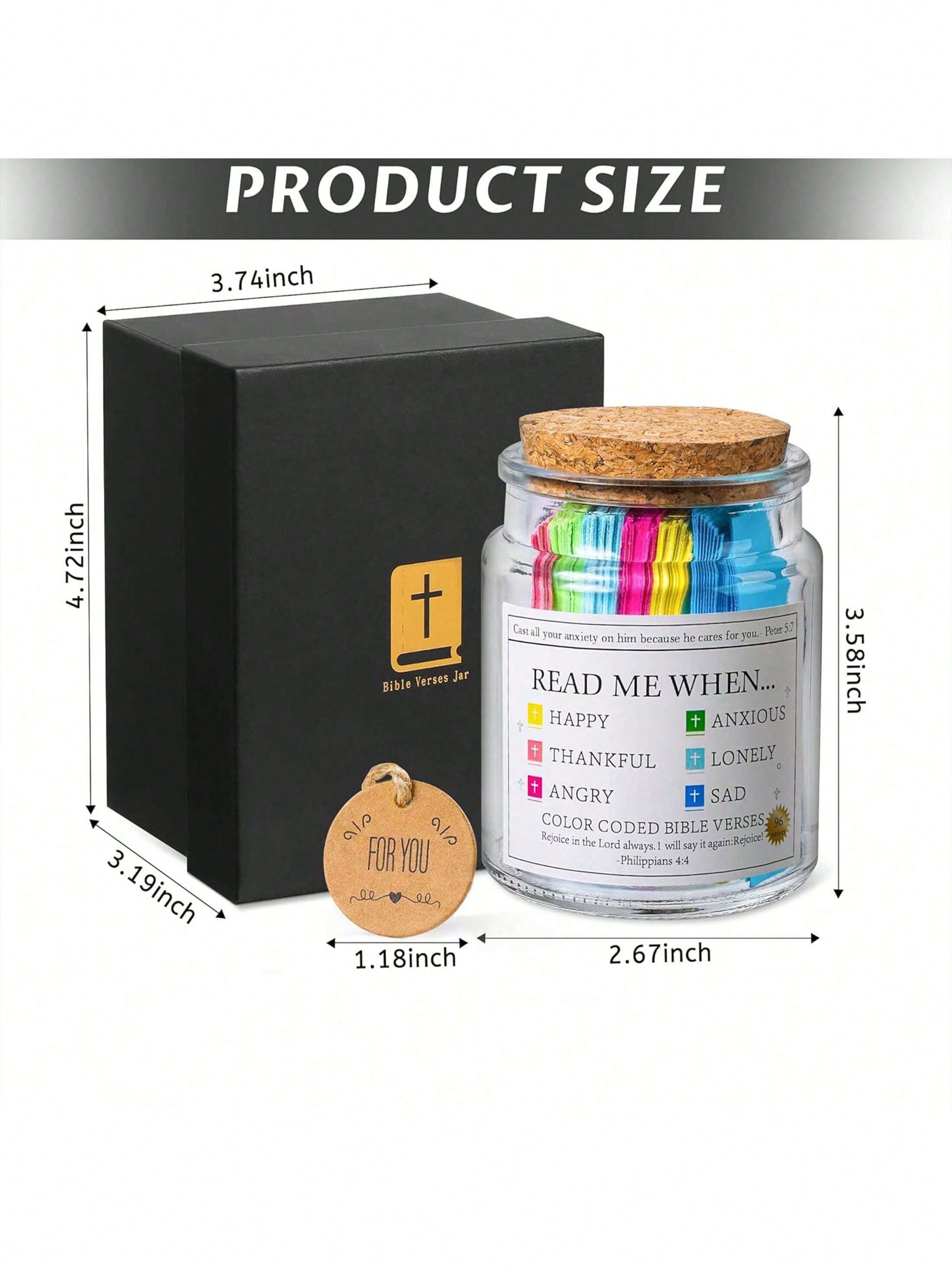 1pc Bible Verse Jar, Read Me When Bible Verse Jar For Emotions And ...