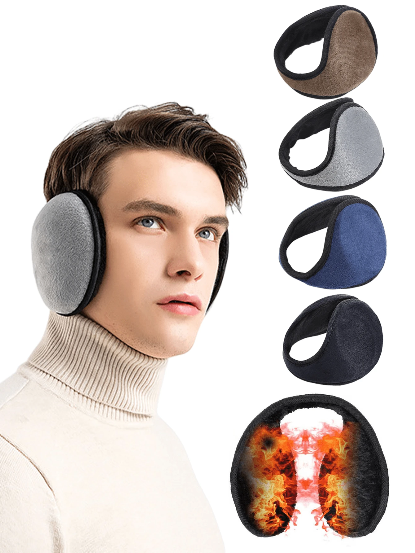 1 pieza Orejeras de peluche unisex para el invierno - Perfectas para ...