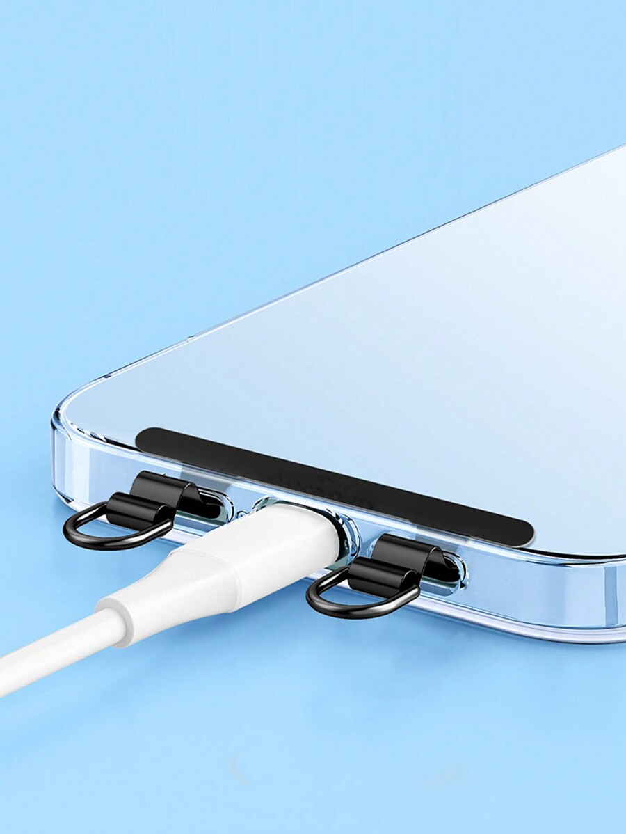 Mobile Phone Lanyard Clip Stainless Steel Clip Double Ear Metal Gasket ...