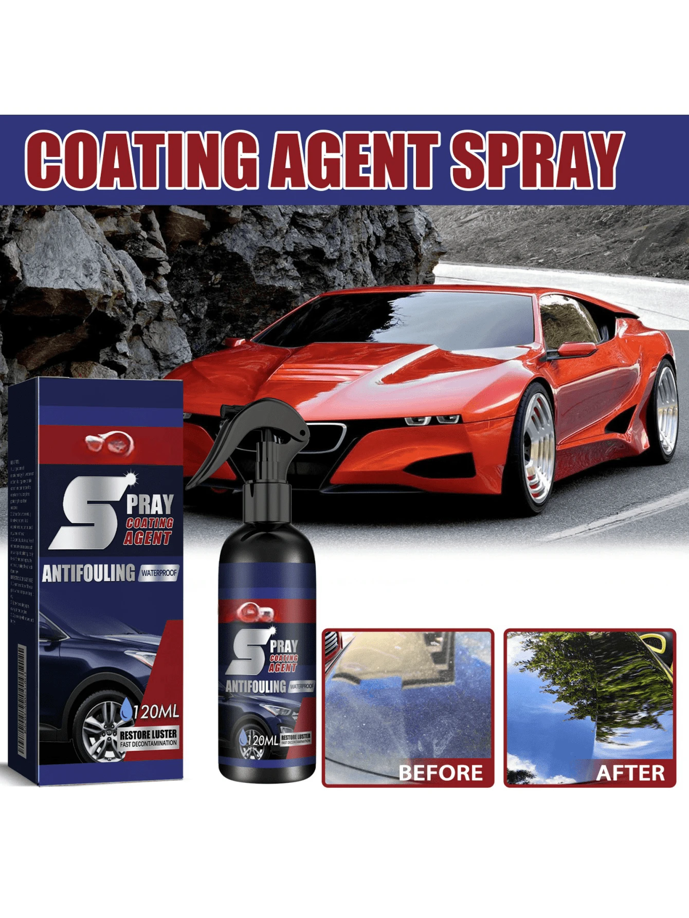 Spray de revêtement automobile Revêtement automobile nano-entretien ...