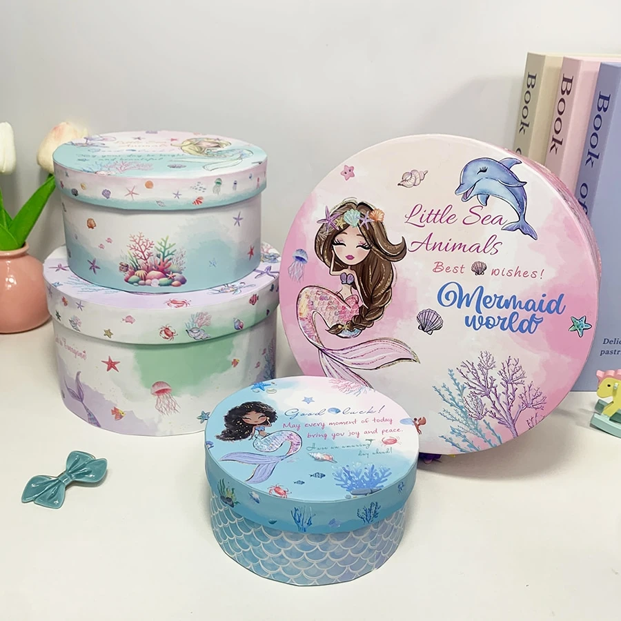 1 Set Mermaid Style Home Storage Box Set, Nesting Boxes | SHEIN USA