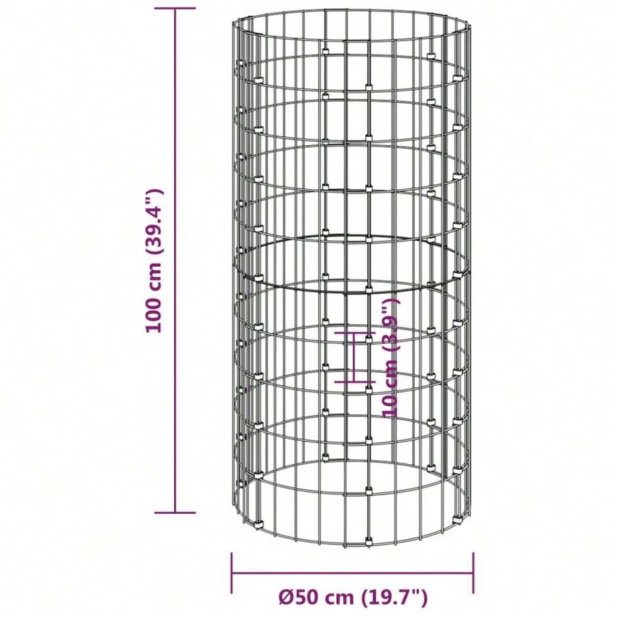 Garden Composter 500 Cm Durable Galvanized Steel Outdoor Waste Bin ...