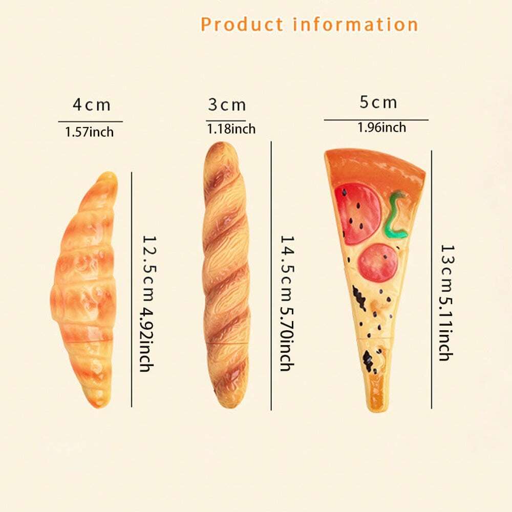 1pc Simulation Food Bread Ballpoint Pen, Creative Fun Stationery, 0.5mm ...