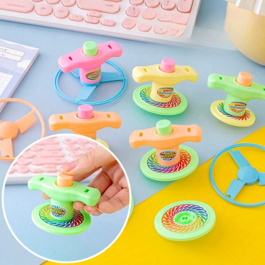 Wervelwind UFO Gyro Lancering Roterende UFO Gyro Speelgoed Torque Set ...