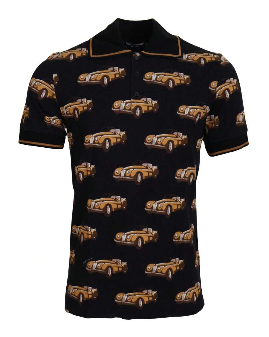 Classic Cars Polo Shirt TSH7513 Men Black Singlets | SHEIN USA