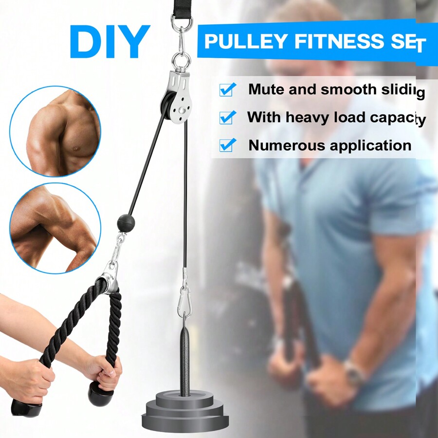 MINSHUXI DIY Pulley Cable Machine Attachment System Loading Pin Lifting ...