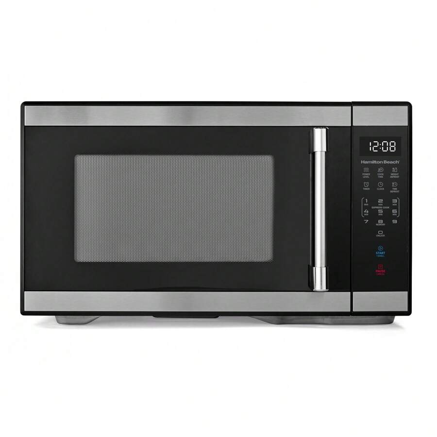 Hamilton Beach 1.1 Cu Ft Countertop Microwave Oven In Stainless Steel ...