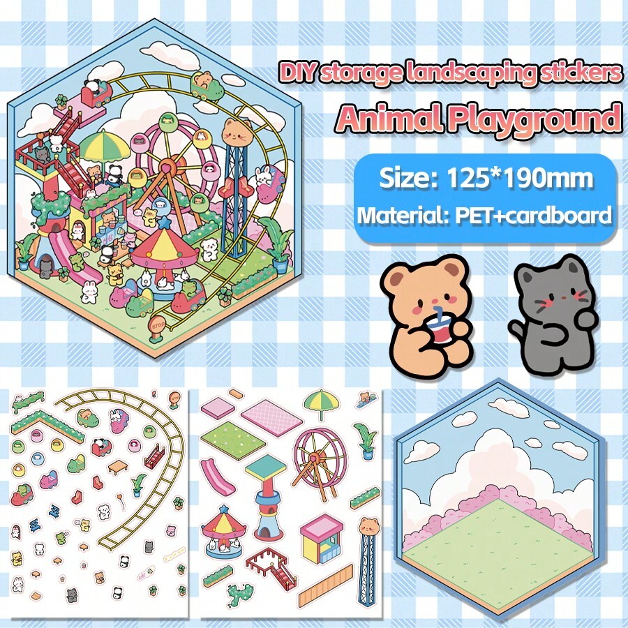 Send Tweezers, Korean Miniature Scenes, Landscaping Stickers, No-Cut ...