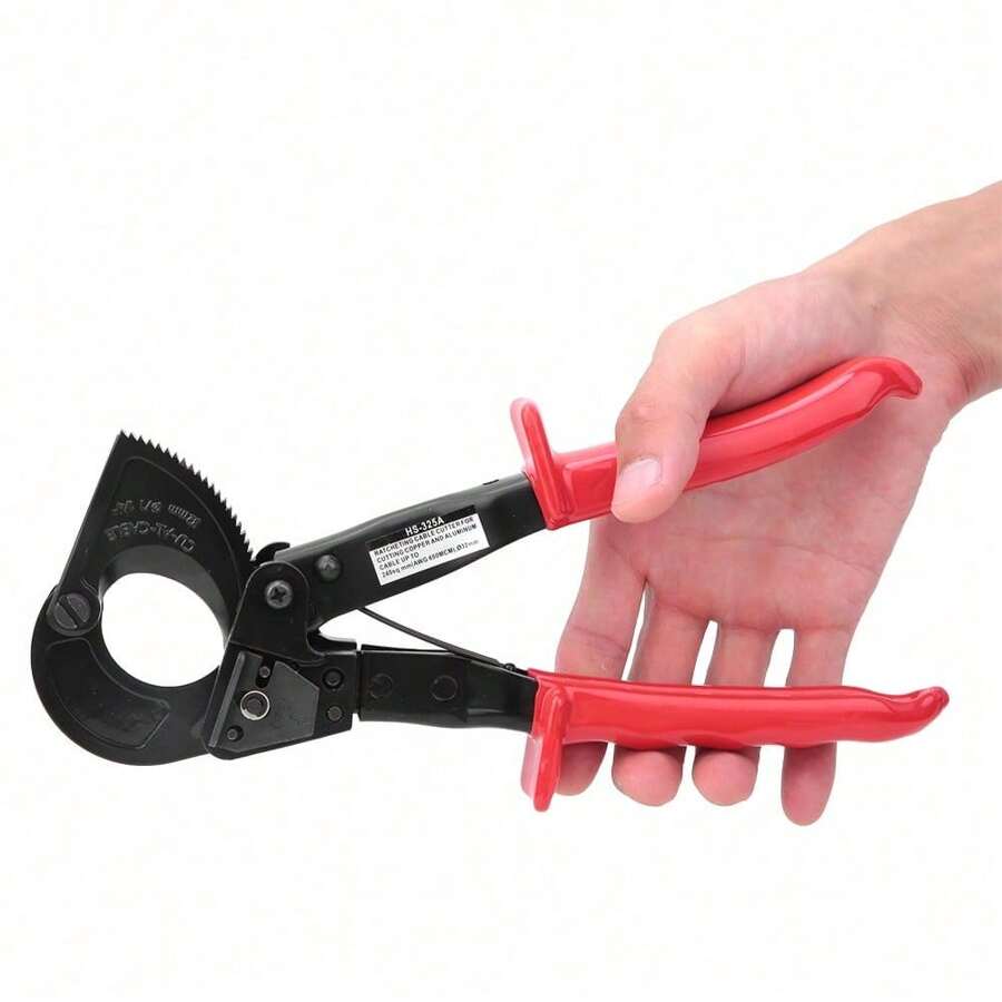 Cortador de cable con trinquete HS-325A, herramienta de corte de cobre ...