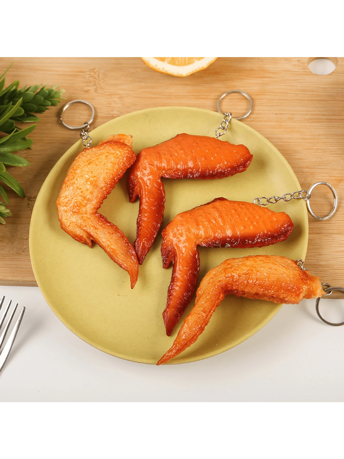 Simulation Orleans Chicken Wings & Drumstick Model With Fries & Chicken ...