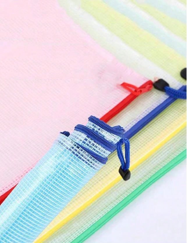 1pc Zippered Mesh Envelope, Zipper Pouch For Organizing & Storage, Fits ...