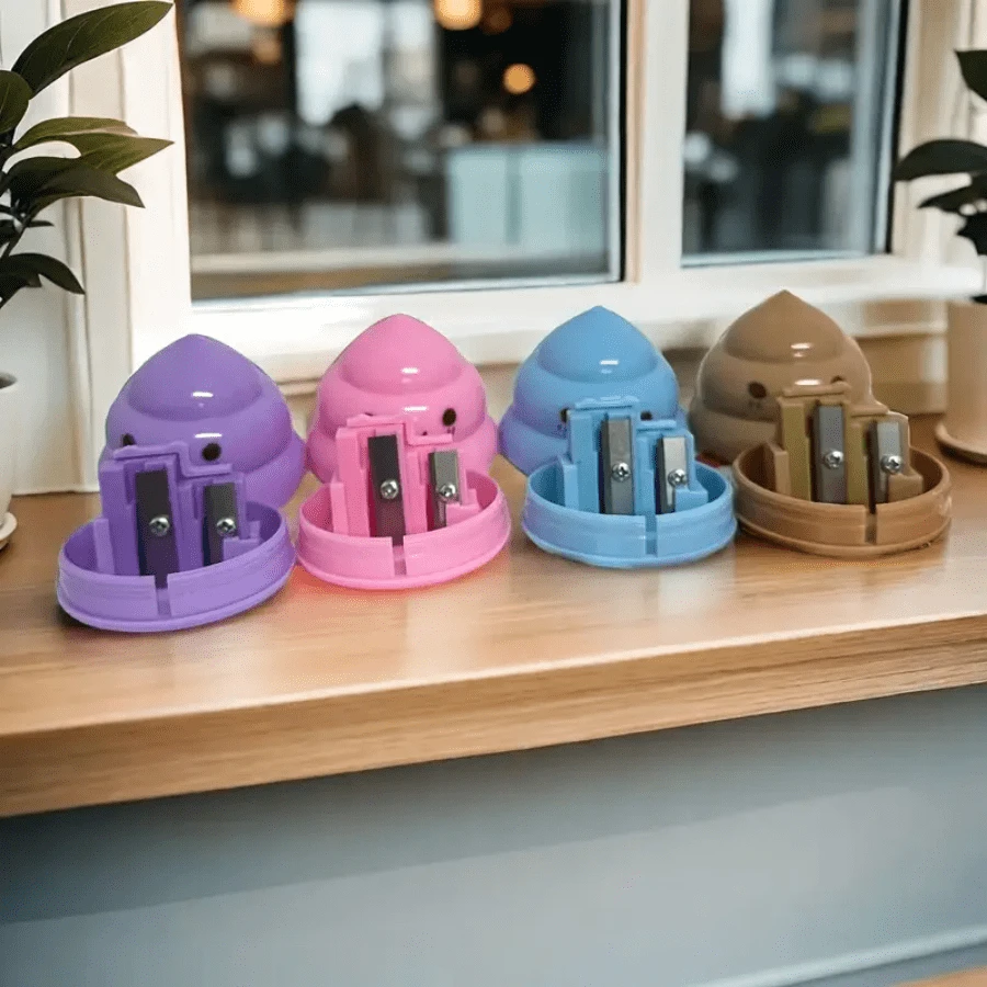 Cute Handheld 2-Hole Pencil Sharpener, Creative Shaped Pencil Sharpener ...