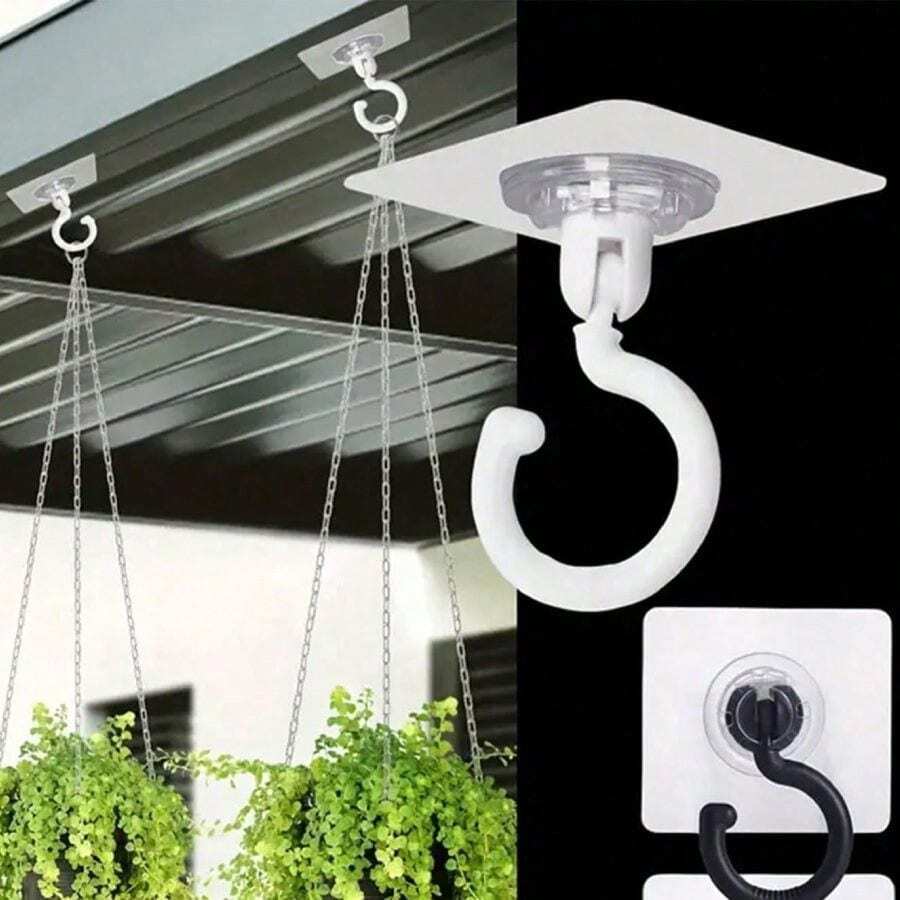 Swivel Ceiling Hook - Easy To Install, No Drilling Required, Sticky ...