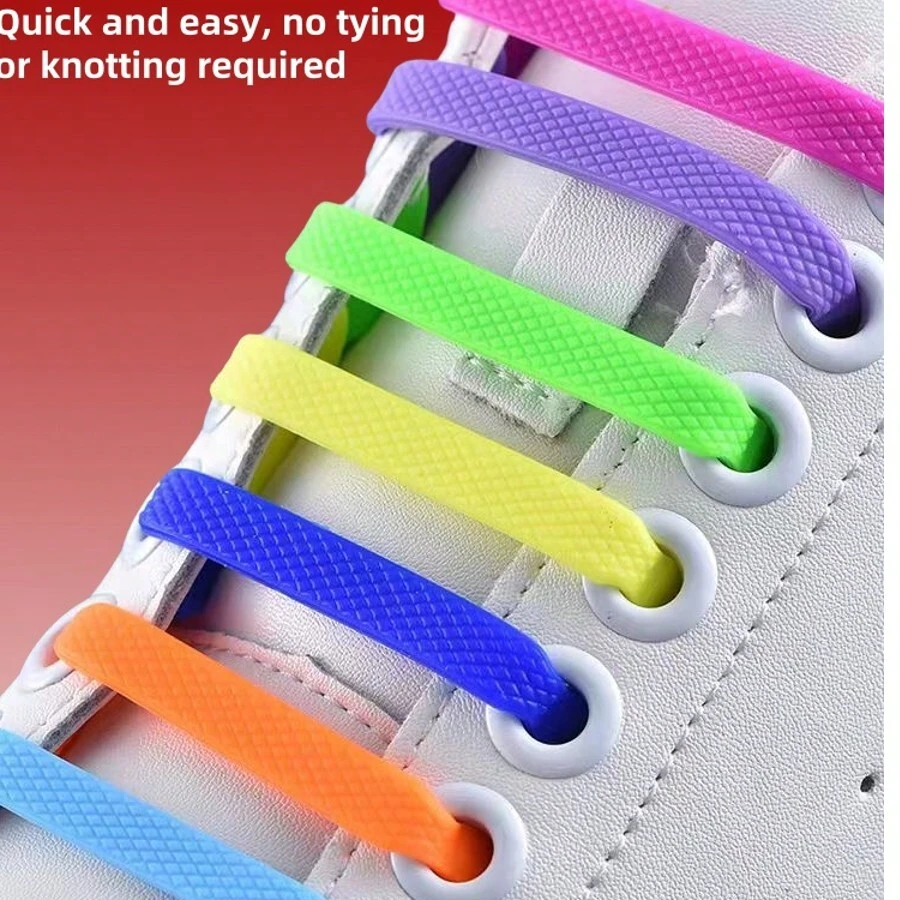 Lacci elastici colorati e scivolosi con fibbia senza allacciatura ...