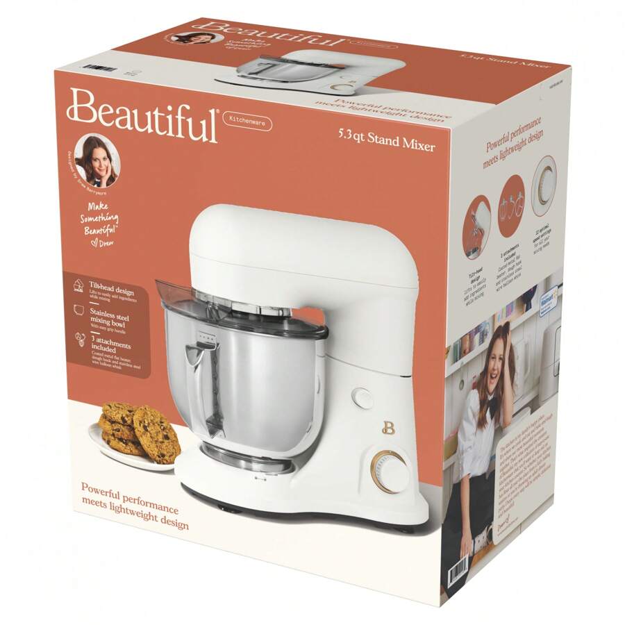 Beautiful 5.3 Qt Stand Mixer, Lightweight & Powerful With Tilt-Head ...