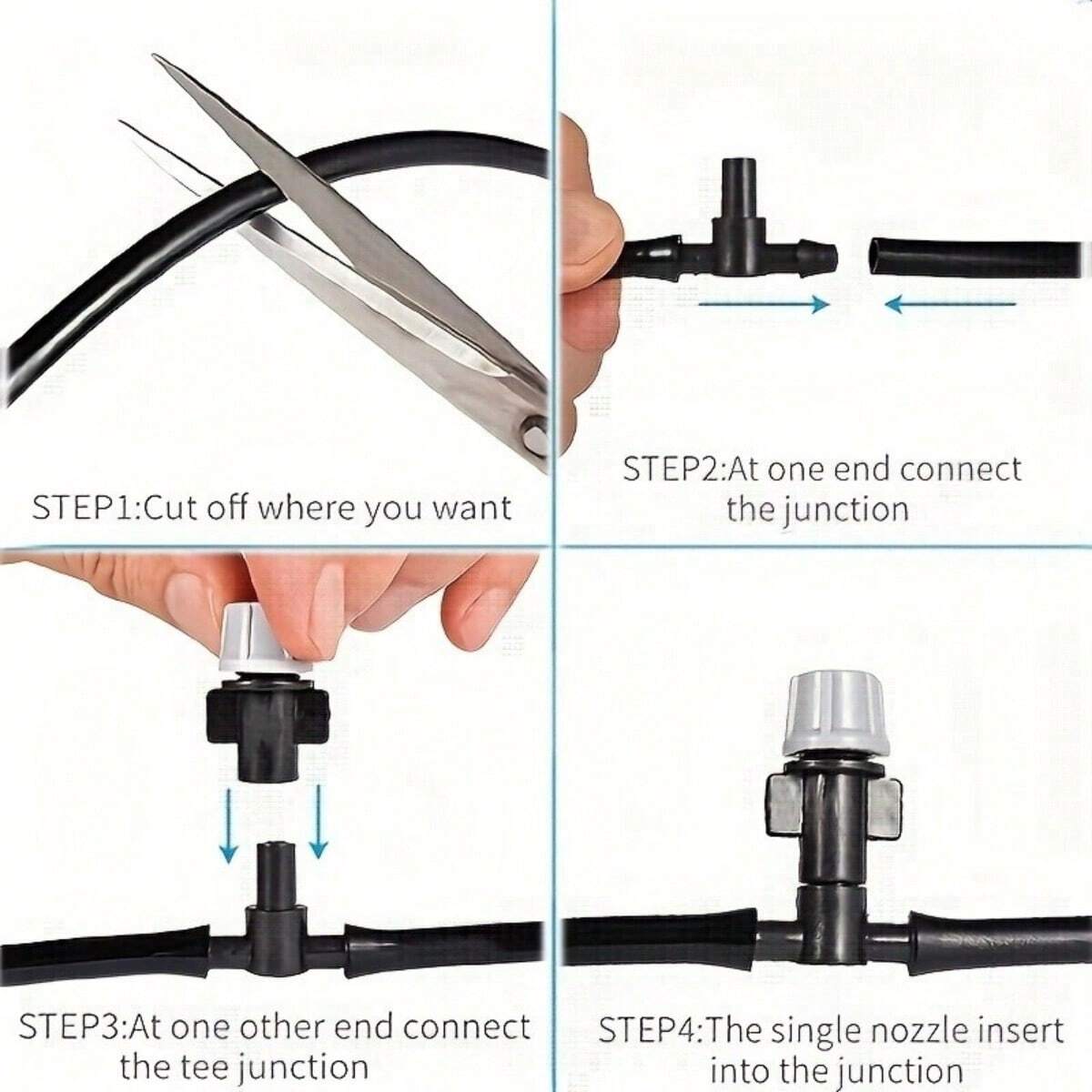 Plastic Garden Irrigation Courtyard Mist Micro Flow Drip Irrigation ...