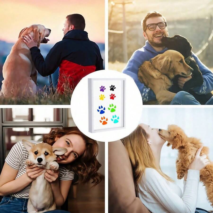 Pet Paw Print Kit, Pet DIY Photo Frame, Family Handprint Set, Baby ...