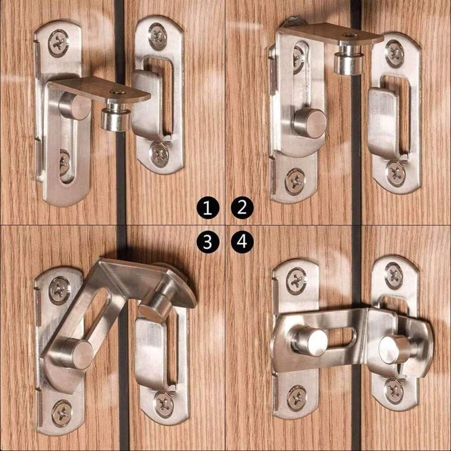 90º Degree Corner Latch Window Door Lock Security Burglar Home ...