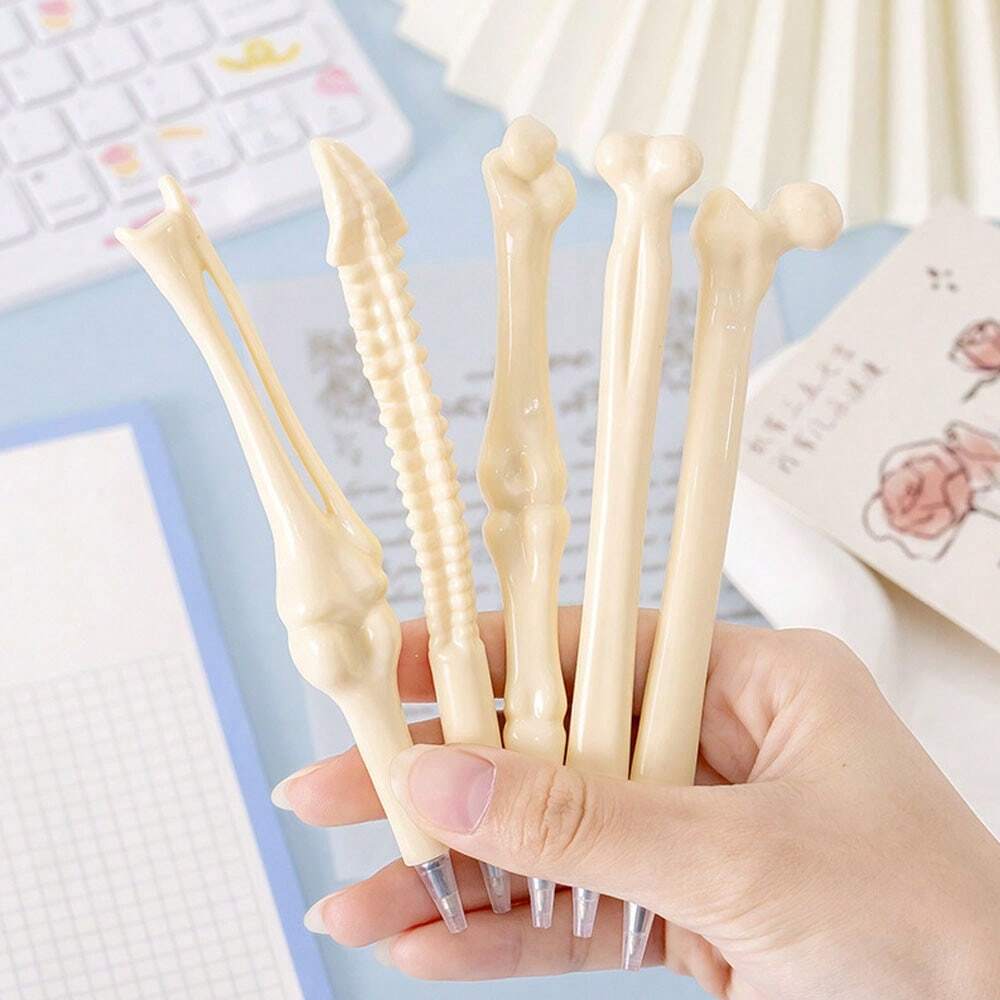 1pc Novelty Bone Shaped Ballpoint Pen, Creative Personality Gag Pen For ...