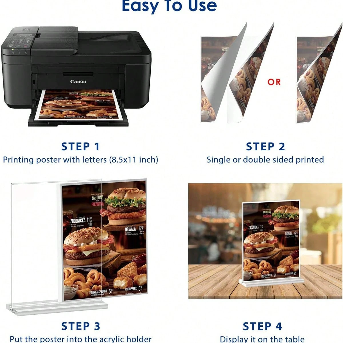 Support de panneau acrylique, support de panneau d'affichage ...