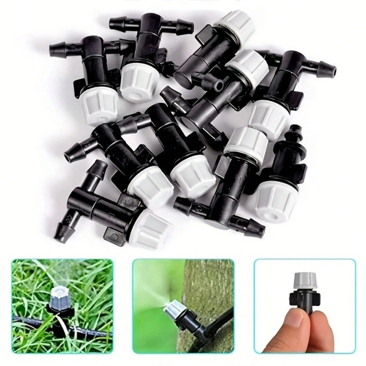 Plastic Garden Irrigation Courtyard Mist Micro Flow Drip Irrigation ...