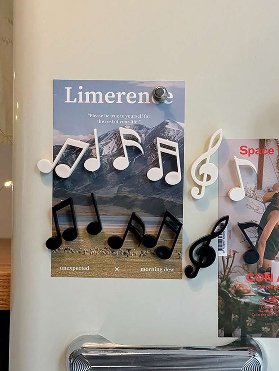 6pcs Musical Note Magnets, Musical Symbols Fridge Magnets, Piano Staves ...
