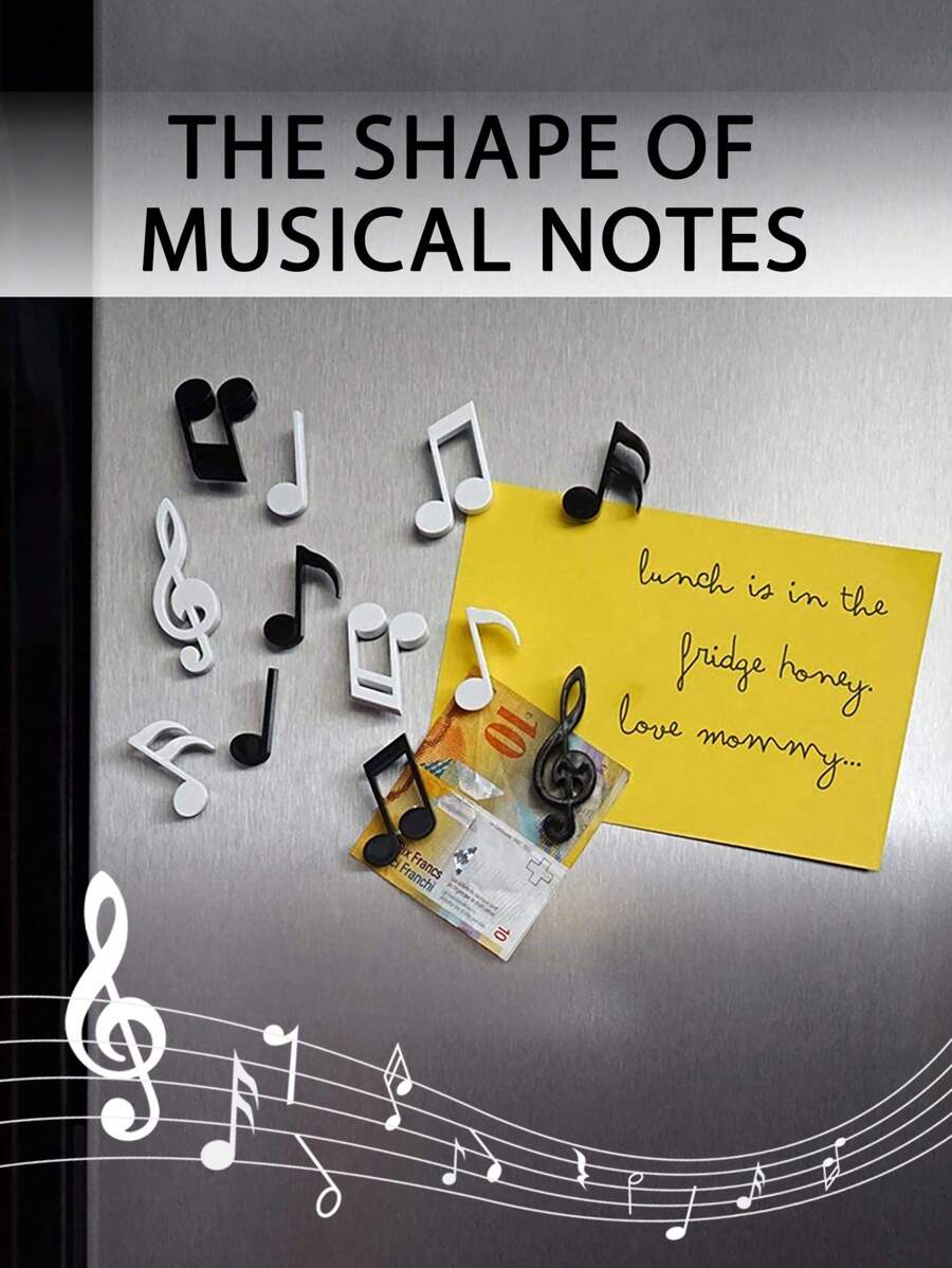 6pcs Musical Note Magnets, Musical Symbols Fridge Magnets, Piano Staves ...