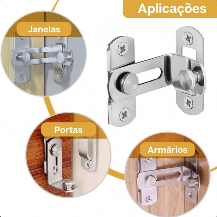 90º Degree Corner Latch Window Door Lock Security Burglar Home ...