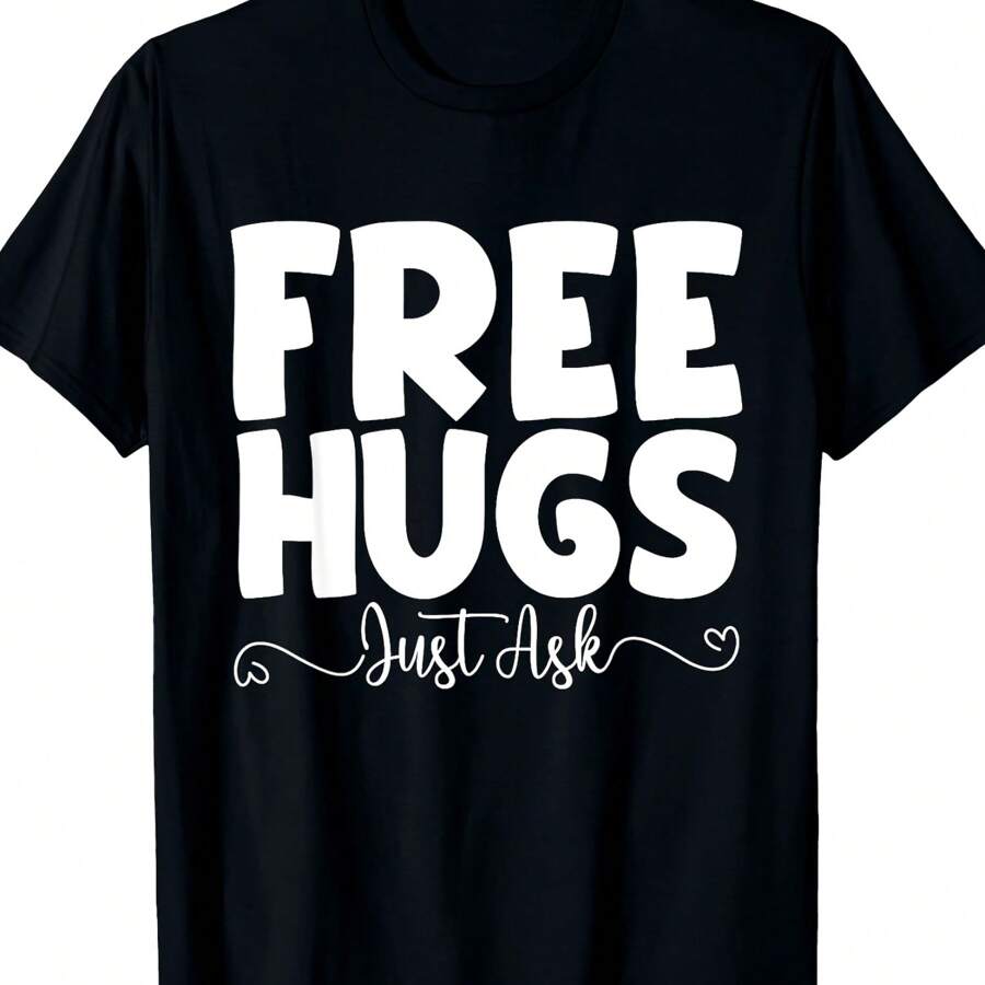 Free Hugs Just Ask Sarcastic Hugs Jokes & Puns Kind Friendly | SHEIN USA