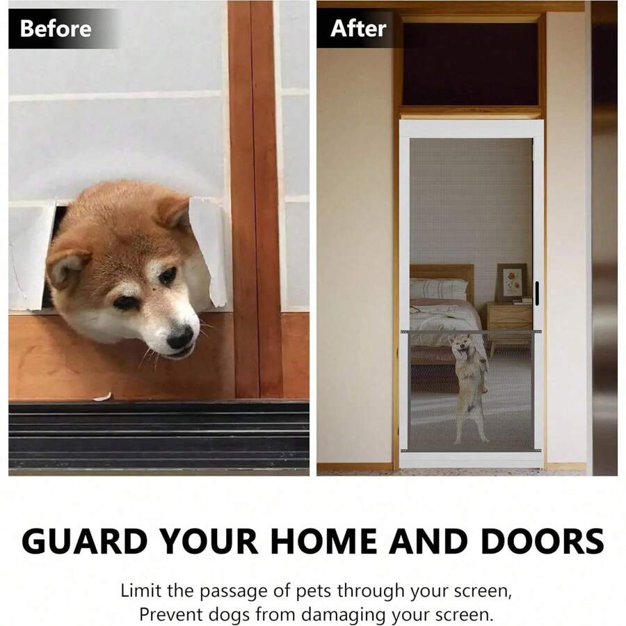 Pet Grille Screen Door Protector For Dogs Pets Cats Scratch Protector ...