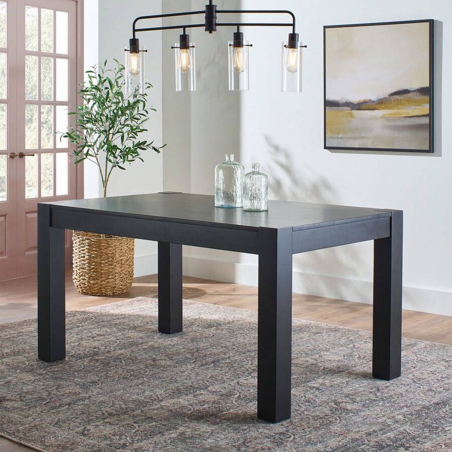 Better Homes & Gardens Bryant Solid Wood Dining Table, Rustic Brown ...