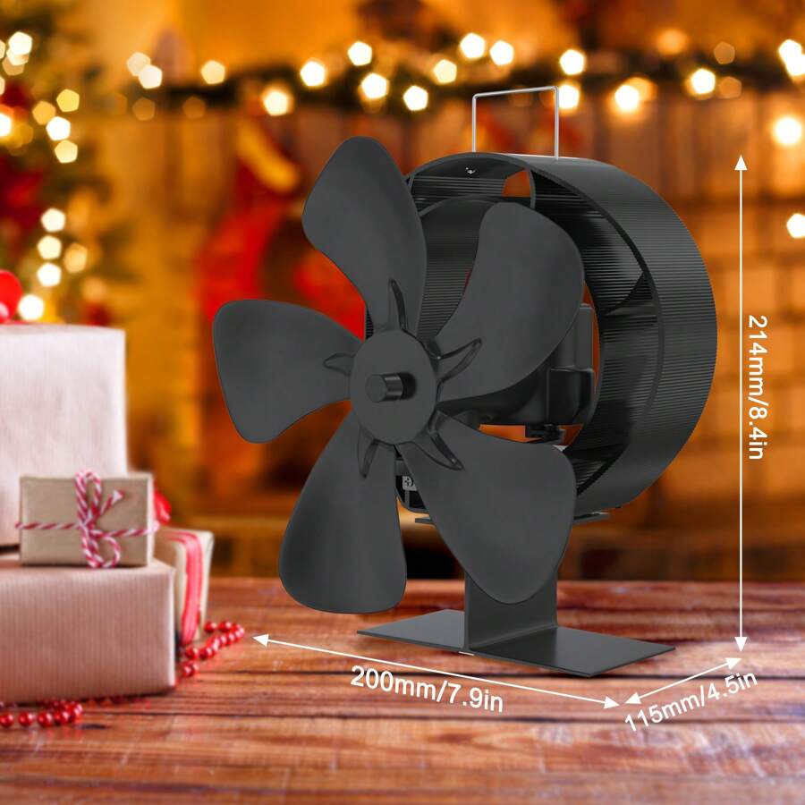 Fireplace Fan With 5 Blades, Stove Fan Without Electricity, Fireplace ...