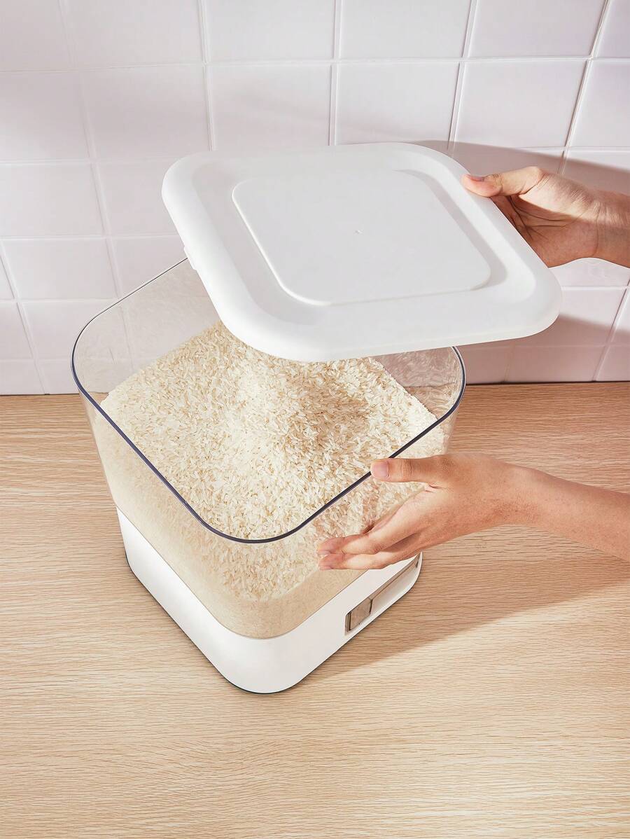 25 LBS Extra Large Airtight Rice Container, Household Grain Storage Bin ...