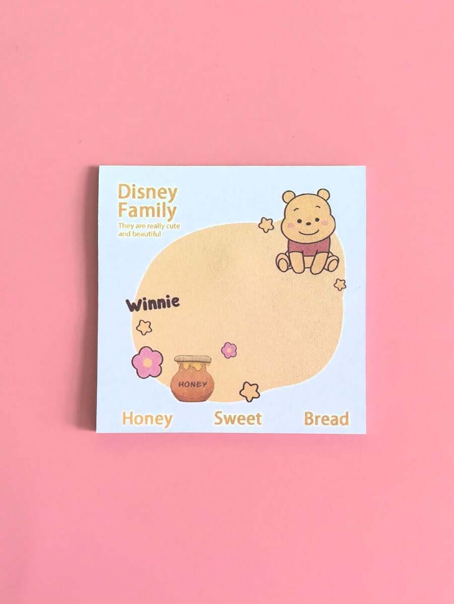 Disney 1set Anime Pooh Bear Sticky Notes Cartoon Cute Pooh Bear School ...
