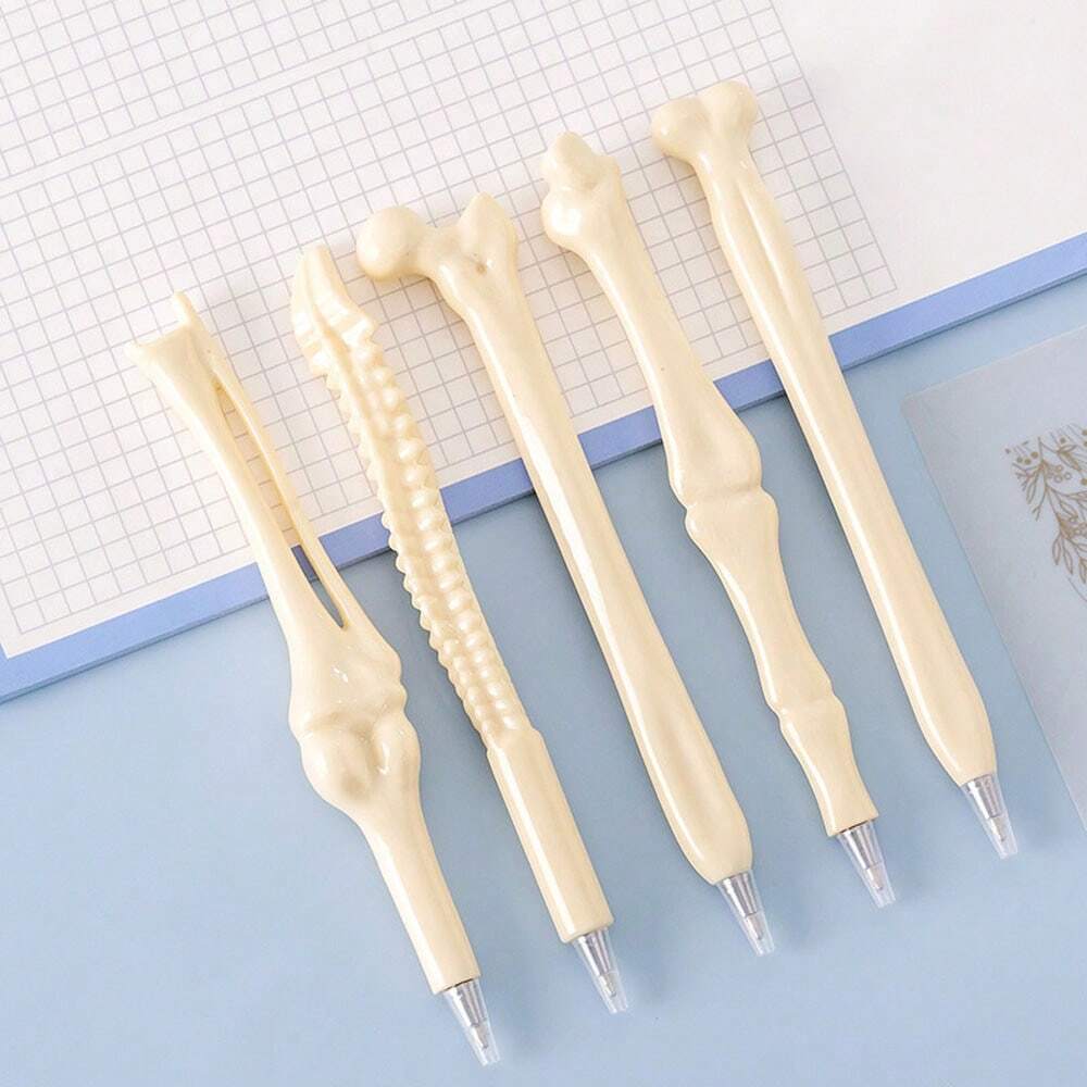 1pc Novelty Bone Shaped Ballpoint Pen, Creative Personality Gag Pen For ...