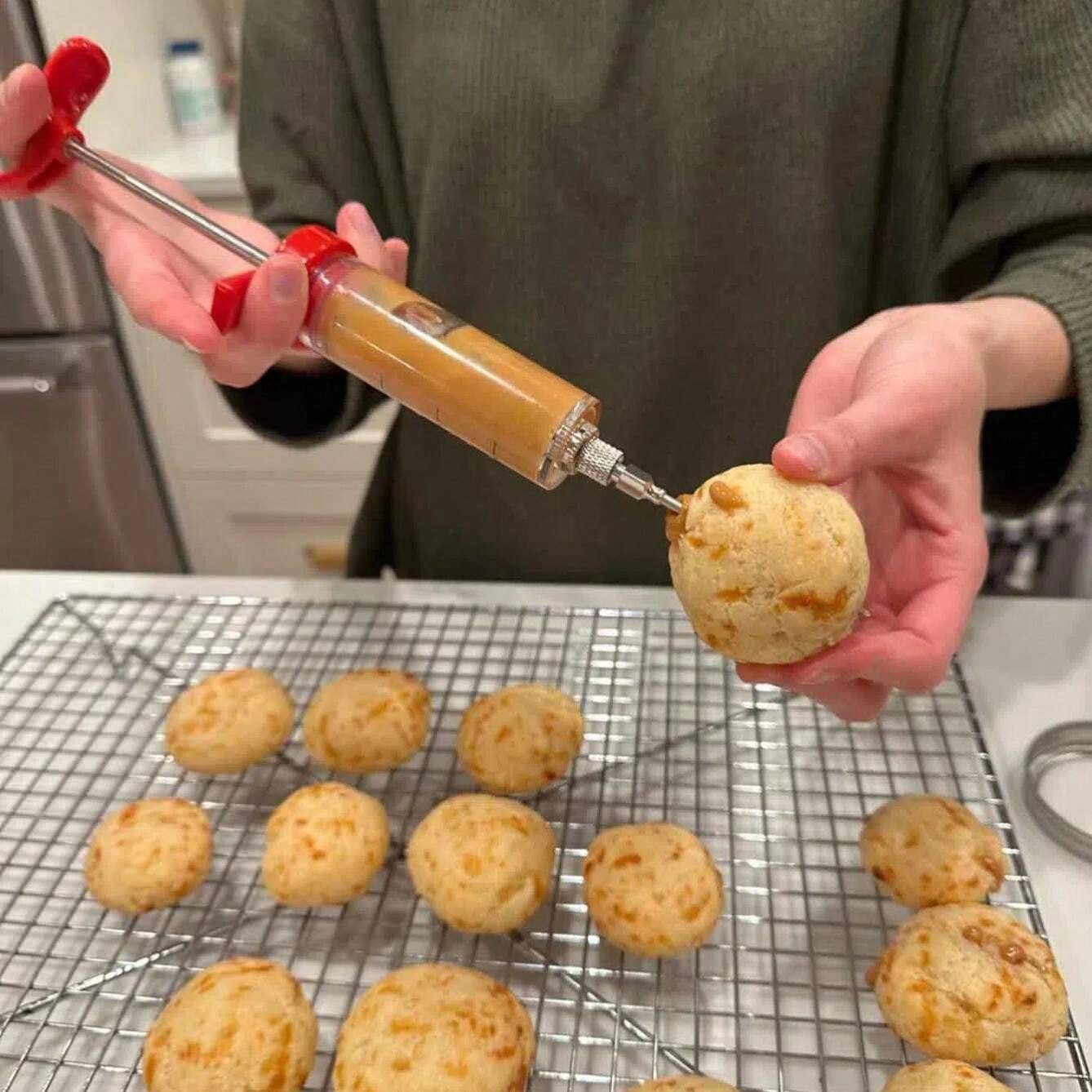 Meat Injector, 1-Oz Marinade Flavor Injector For Turkey, Chiecken ...