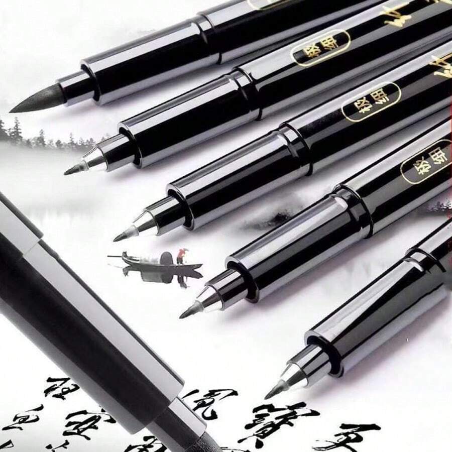 Calligraphy Practice Soft Tip Pens For Students, Refillable Ink ...