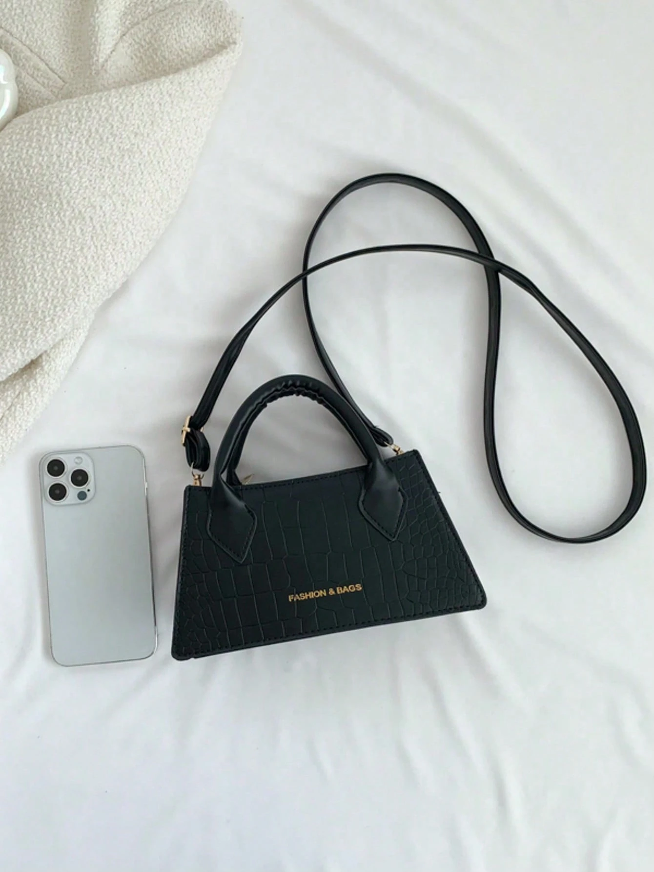 Crocodile Pattern Fashion Tote Shoulder Bag, Commuter Versatile ...